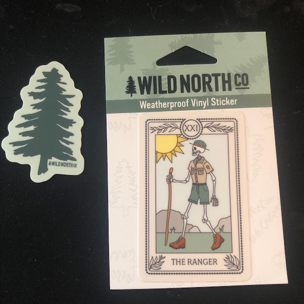 The Ranger Tarot Card Sticker, Hiking Sticker, Gift for Hiker, Park ...