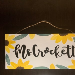 Teacher Classroom Sign Personalized Name Sign Teacher Desk - Etsy