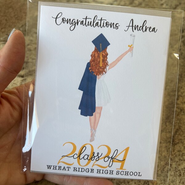 Graduation Card, Congratulations Grad Card, Graduation Card for Senior ...