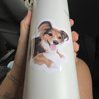 Personalized Dog Stickers Hand Drawn Custom Pet Sticker, Custom Dog ...