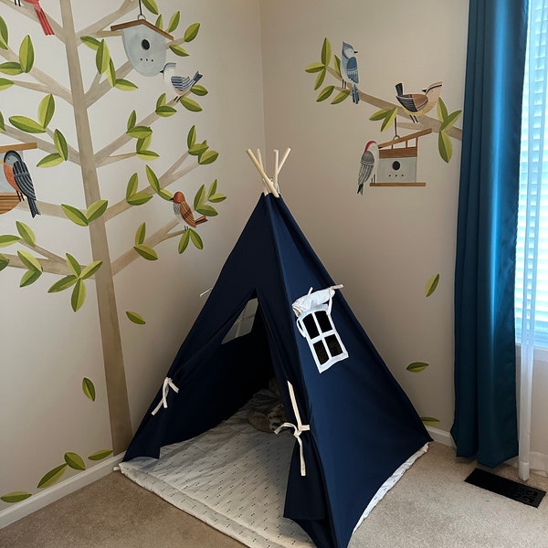 Feather Tree Kit - Fabric Wall Decal - Feather - Mej Mej - Etsy