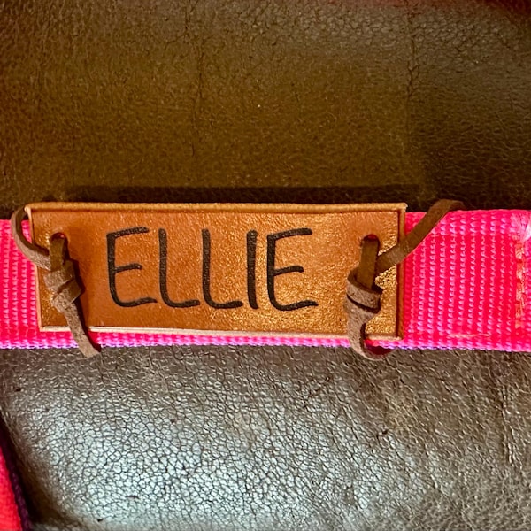 Custom Leather Horse Halter Name Plate: Laser Engraved ID Tag - Etsy