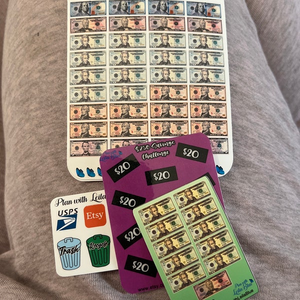 Mini Cash Stickers - Etsy