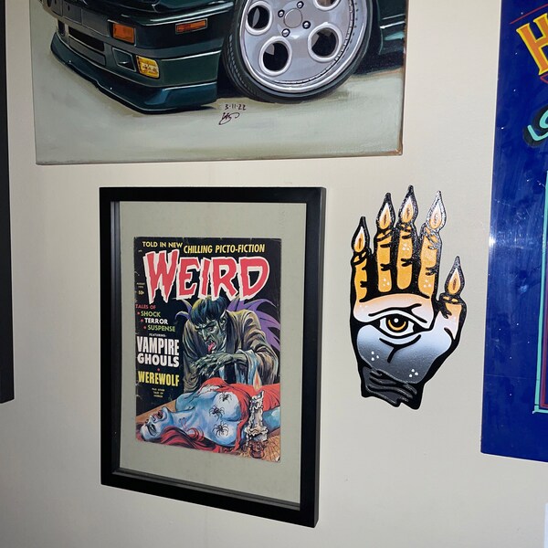 Handcrafted 'beware of the Ghosts' Wooden Sign – Spooky Black & White ...