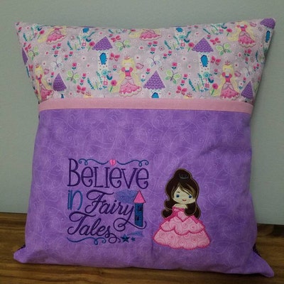 Princess 3 Applique Design, Princess Life, Fairy Tale Applique Design ...