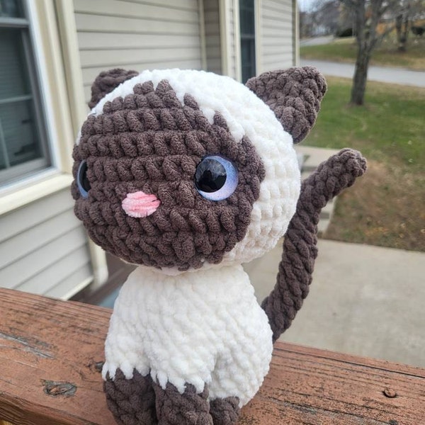 Black Cat Crochet Pattern, Loaf Cat Crochet Pattern, Kitty Plushie ...