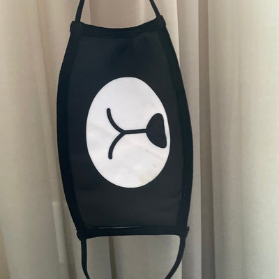 Cartoon Bear Face Mask, Reusable Cotton Face Mask With Elastic Ear Loop ...