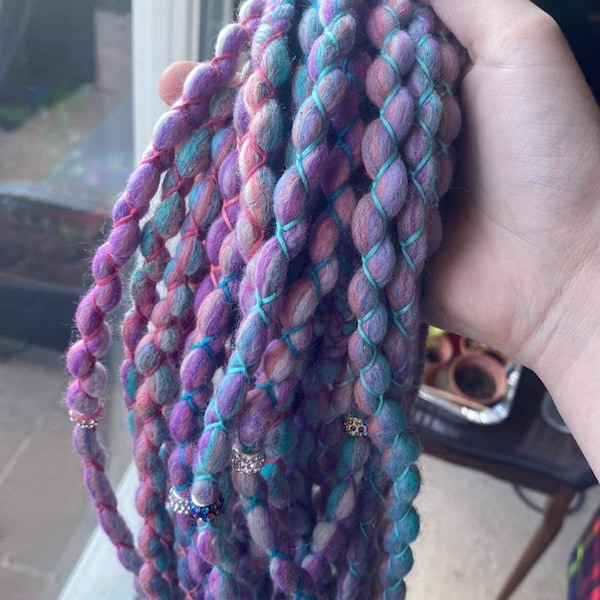 Unicorn Wool Dreads, Braids, Multi Color - Etsy