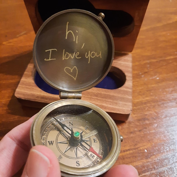 Personalized Compass, Engraved Compass, Custom Compass, Functional ...