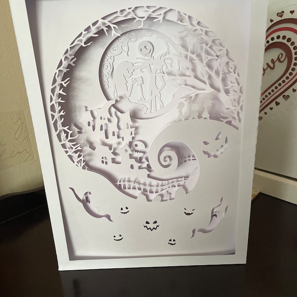 Cadre de boîte en papier et entretoises Modèle de caisson lumineux en ...