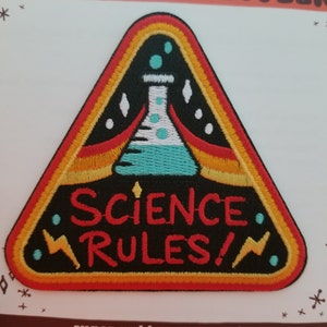 Science Rules Iron on Patch - Etsy