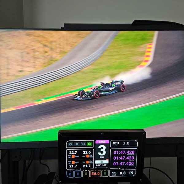 KGL Sim Racing Pc Magnetic Dashboard (KGL-DDU4-M, KGL-DDU5-M or Kgl-ddu ...