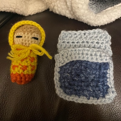 Pocket Duckling Crochet Pattern Good Luck Duck Amigurumi - Etsy