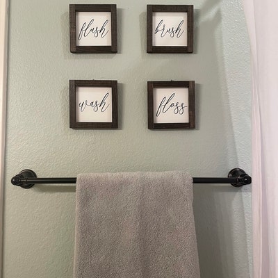 Farmhouse Bathroom Signs Set of 4 - Etsy