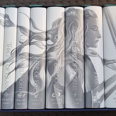FULL SET Throne of Glass Dust Jackets Sarah J Maas, Officially Licensed ...