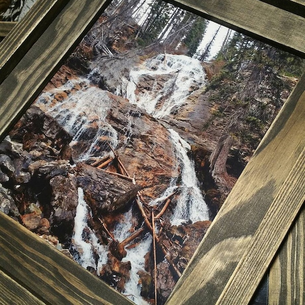 Distressed Farmhouse Stacked Frame, 8x10 Frame, Rustic Picture Frame ...