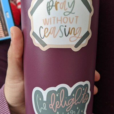 Pray Without Ceasing Sticker Faith Stickers Christian - Etsy