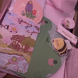 Satsuma the Cat Kawaii Waterproof A5 Vinyl Sticker Sheet - Etsy