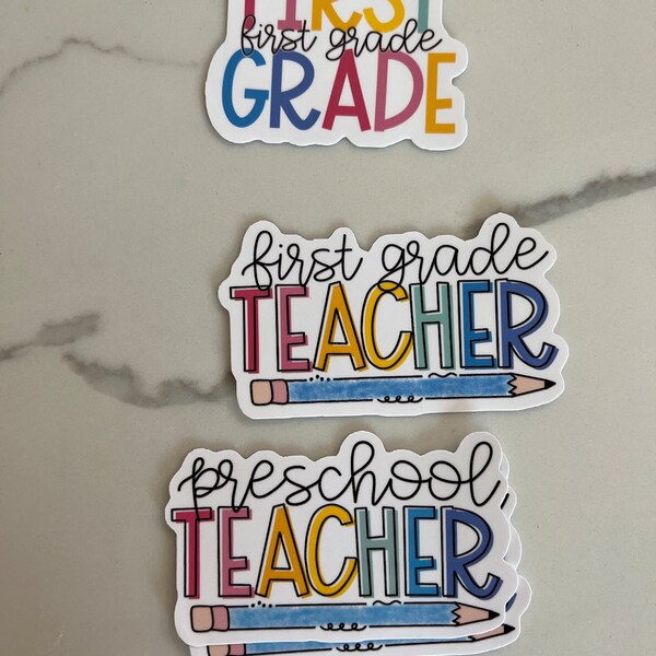 Bundle 3 Teacher Sticker Pack | Elementary Teacher | Teacher Stickers ...
