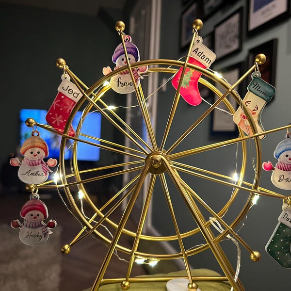 Personalized Photos Ferris Wheel/custom Name Night Light/valentine's ...