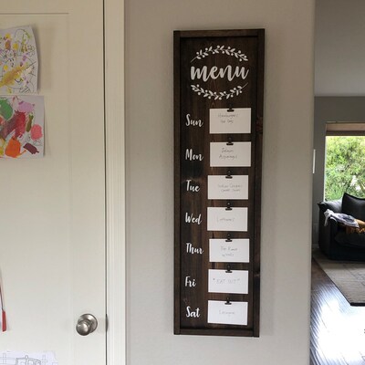 Free Shipping/menu Board // Kitchen Decor // Hanging Farmhouse Menu - Etsy