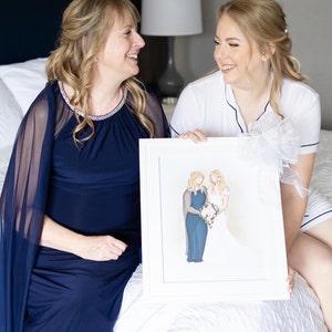 Mother of the Bride Illustration/ Mother of the Groom - Etsy