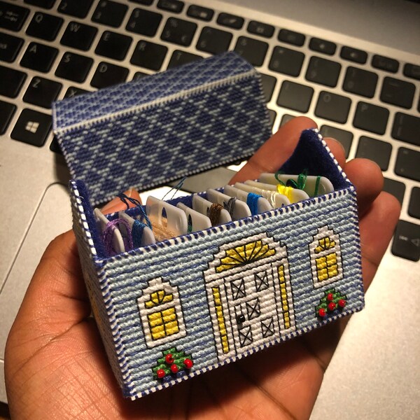 Super Mario Treasure Chest Plastic Canvas Pattern, Embroidery Gift Box ...