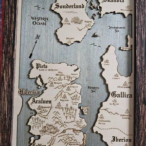 3D Wood Engraved Araluen Map Ranger Apprentice Map - Etsy