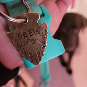 Dog Tag Oak Leaf Dog Tags for Dogs Personalized Dog Tag - Etsy