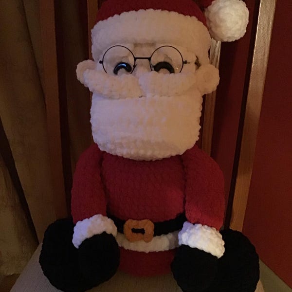 Santa Crochet Pattern - Cuddle Size - Santa Claus Amigurumi Pattern ...