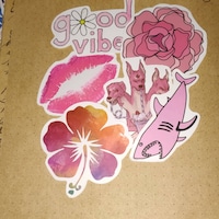 10-50 Pink Themed Stickers - Etsy
