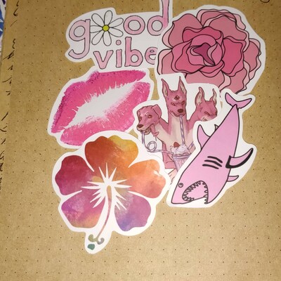 10-50 Pink Themed Stickers - Etsy