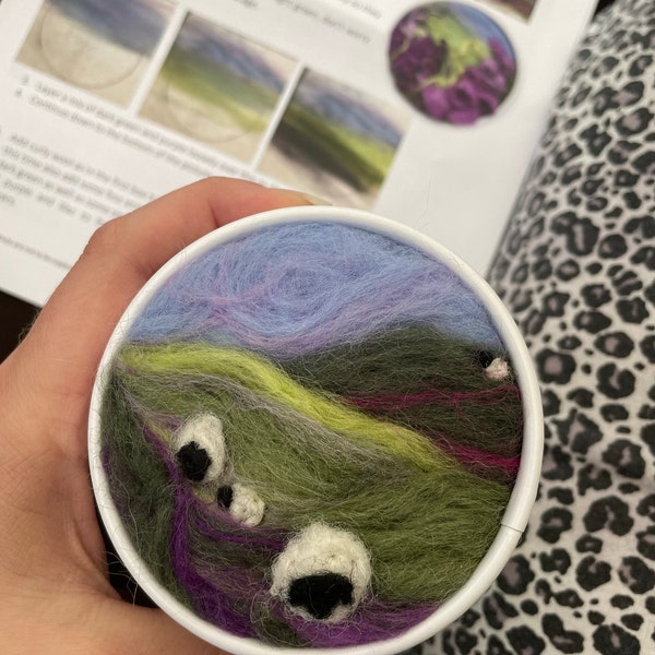 Needle Felting Border Collie Picture Kit - Etsy
