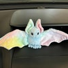 Small Red Bat With Flames and Fire Print Soft Stuffed Plush Kids Toy ...