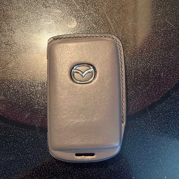 Mazda Leather Key Fob Cover, Custom Leather Key Cover, Personalized ...