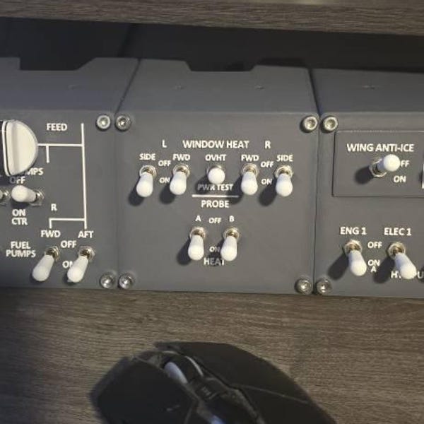 GA Switch Panel Module - Flight Simulator - Home Cockpit Panels - Etsy