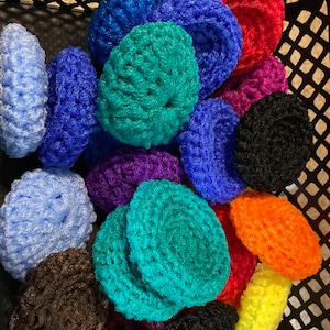 Puffy Scrubbie Double Layer Nylon Net Scrubbie, Set of 3 6, Approx Size ...