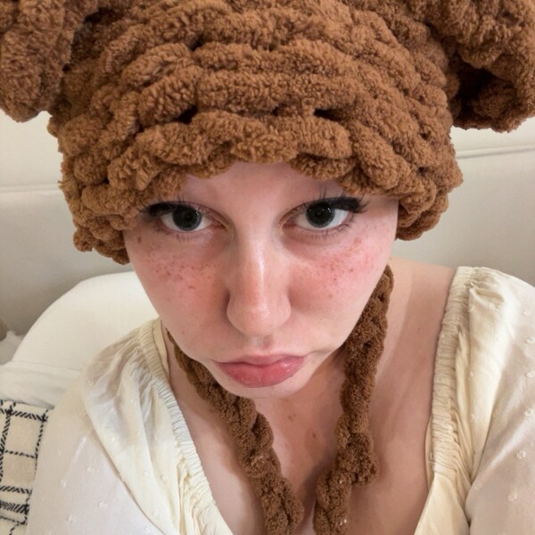 Handknit Reversible Red and Black Spider Star Graphic Pattern Chunky ...