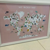 World Map Poster Animals of the World Print Educational - Etsy Canada
