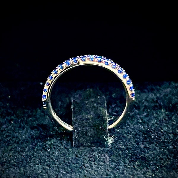 Sapphire Wedding Set, Sapphire Bridal Set, Diamond Wedding Set, Bridal ...