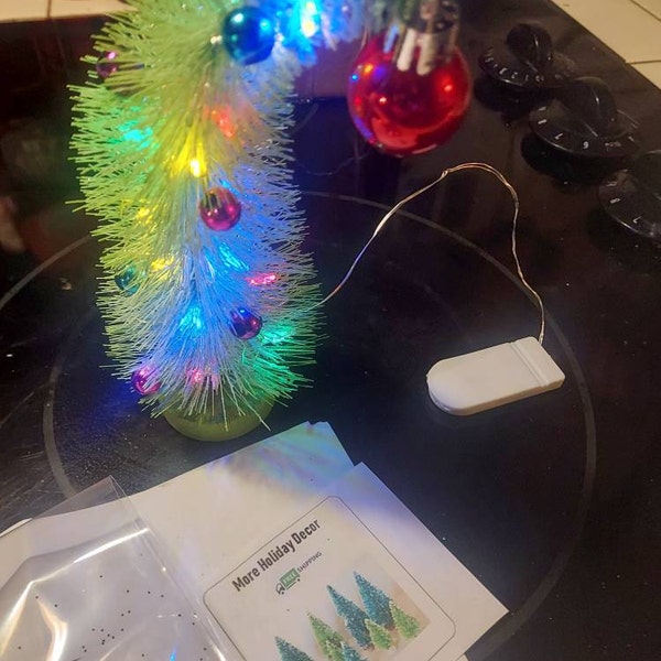 LED Light up GRINCH Custom Made 8" Mini Christmas TREE Holiday Xmas ...