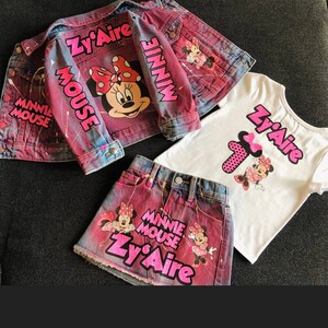 Girls Outfit Birthday Outfit Custom Denim Set Any Party - Etsy