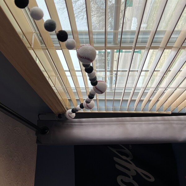 Baseball Garland, Baseball Teams, Felt Ball Garland, Sports Garland ...