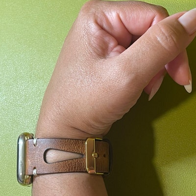 Brown Leather Apple Watch Band 38mm 40mm 41mm 42mm 44mm 45mm 49mm ...