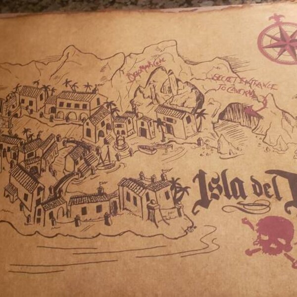 Indiana Jones Temple of the Forbidden Eye Field Map - Etsy