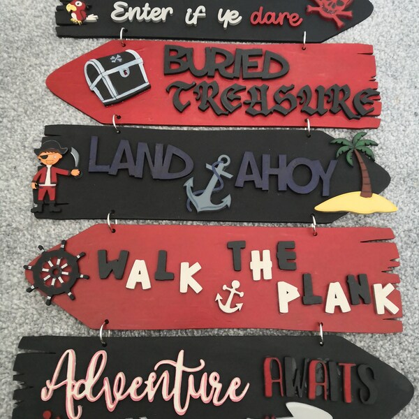 Blank Craft Kit Laser Cut Wooden MDF Direction Sign Theme Room Door ...