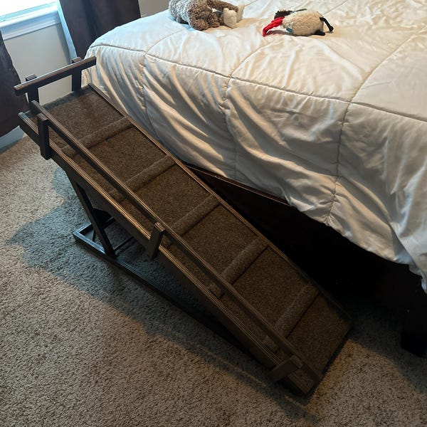 12x56 Adjustable Ramp 2 Side Rails Carpet Traction Bumps Small to ...
