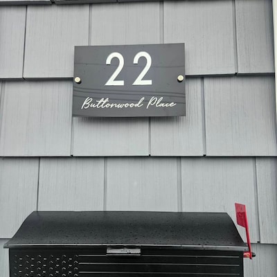 Large Door Plaque, Rounded Edge House Sign - Etsy