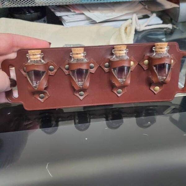 Potion Bag for Alchemist - Fairy Trunk - Steampunk Vials Box - Larp ...