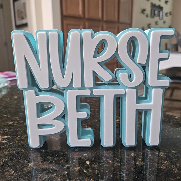 Personalized Desk Name Plate, Nurse Name Sign, RN Name Plate, Medical ...